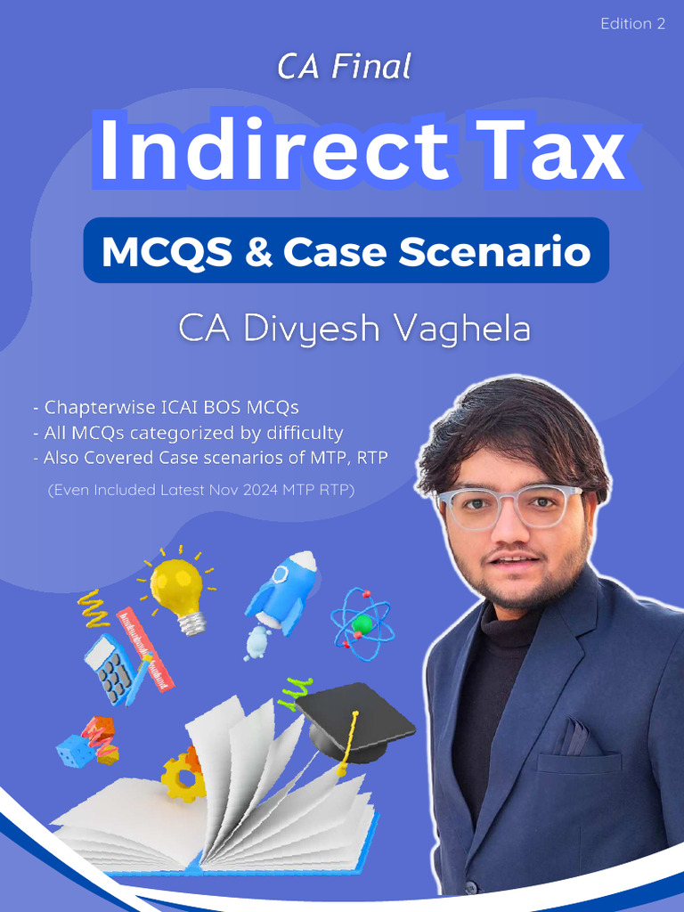 IDT MCQ Booklet by CA Divyesh Vaghela | PDF | Value Added Tax | Taxes