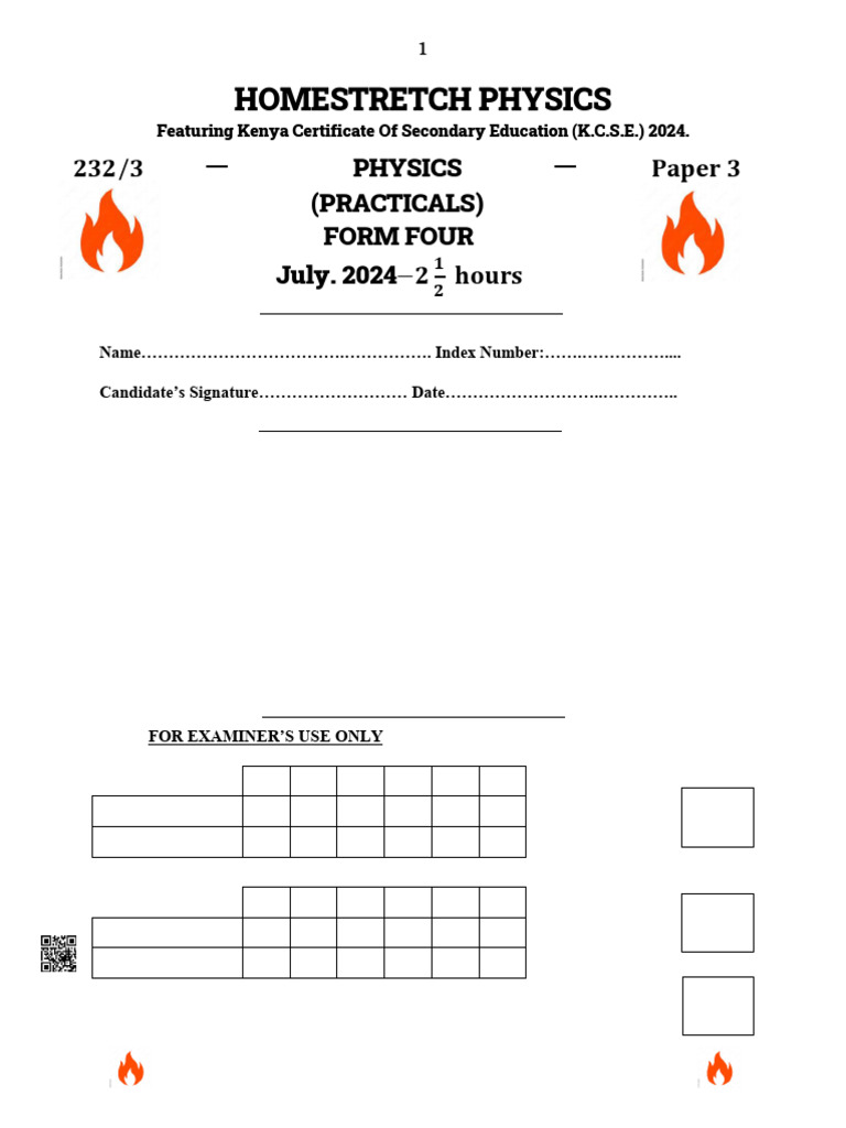 Home Stretch-Phy-Pp3-Series 2-T2-2024-QS | PDF | Electricity | Electrical Engineering