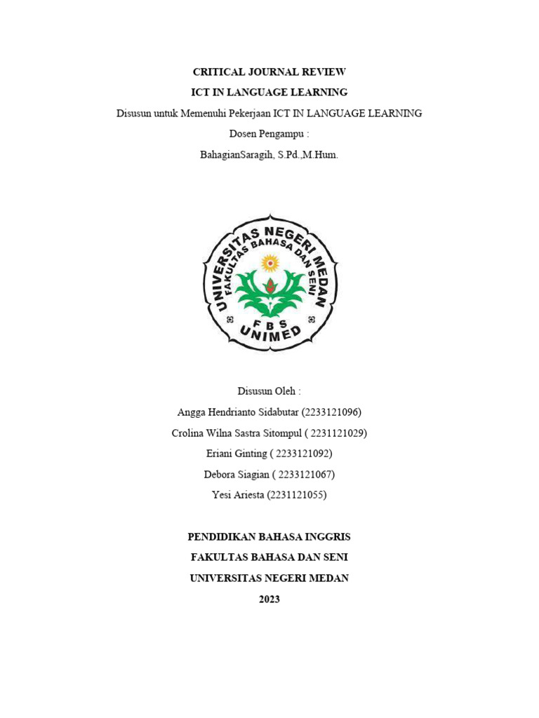 Critical Journal Review Ict | PDF