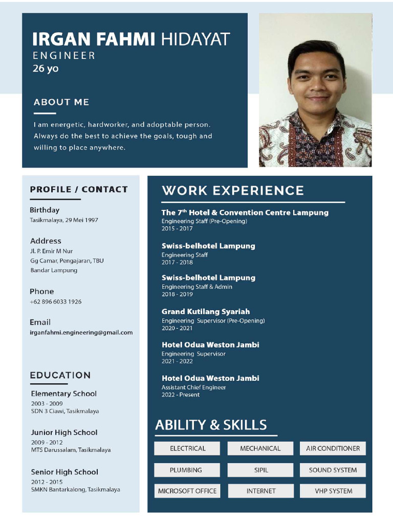 CV - Irgan Fahmi | PDF
