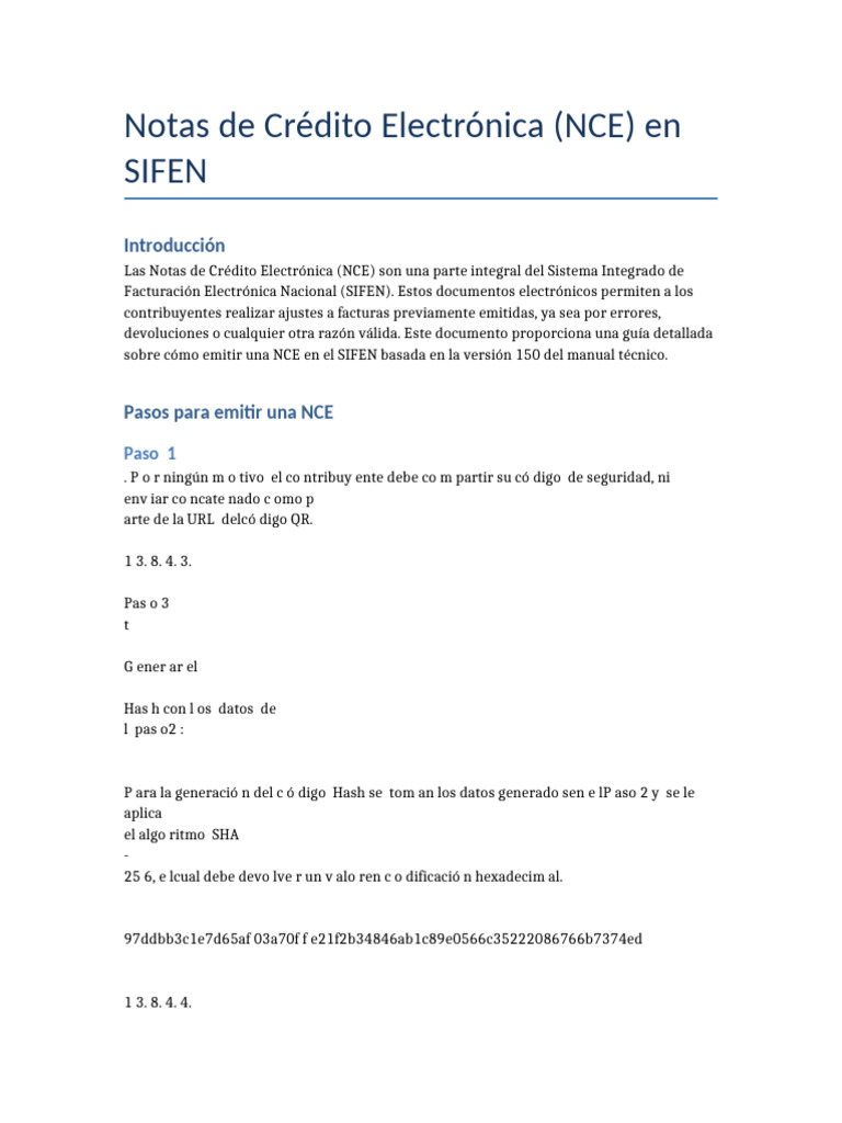 Nce Sifen Guide | PDF