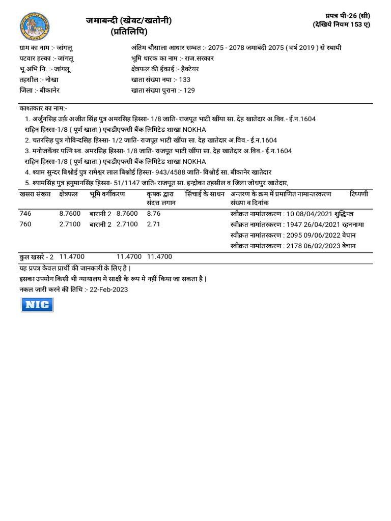 Ajit Singh Jmabndi | PDF