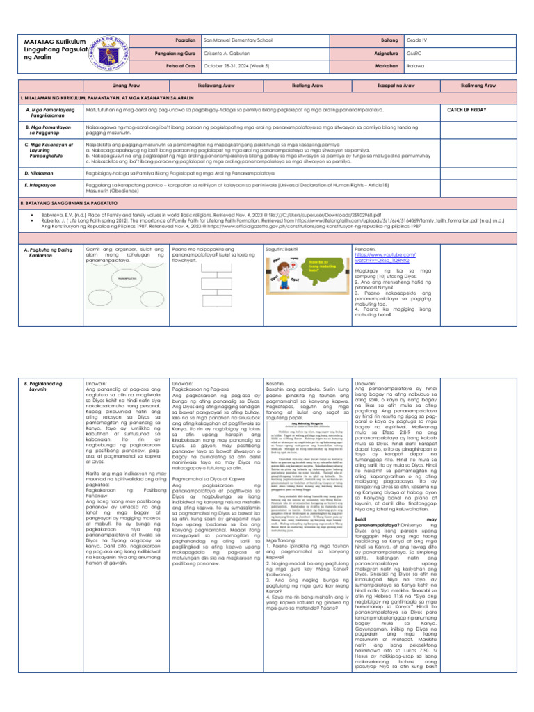 GMRC4-Q2-W5-DLL V.1 | PDF