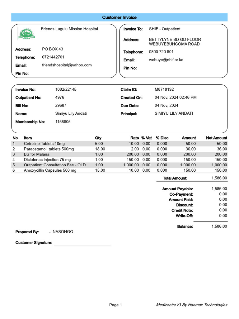 A R Invoice InvoiceID 22145 | PDF | Payments