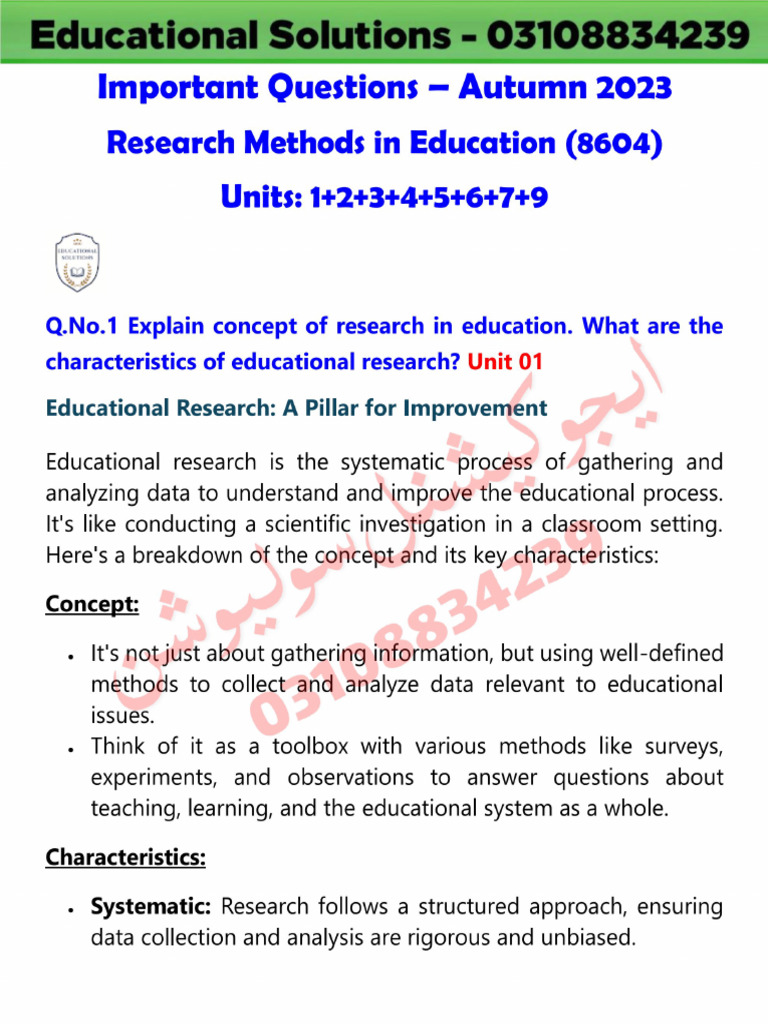 Most Important Questions (8604) AUT23 ENGLISH | PDF