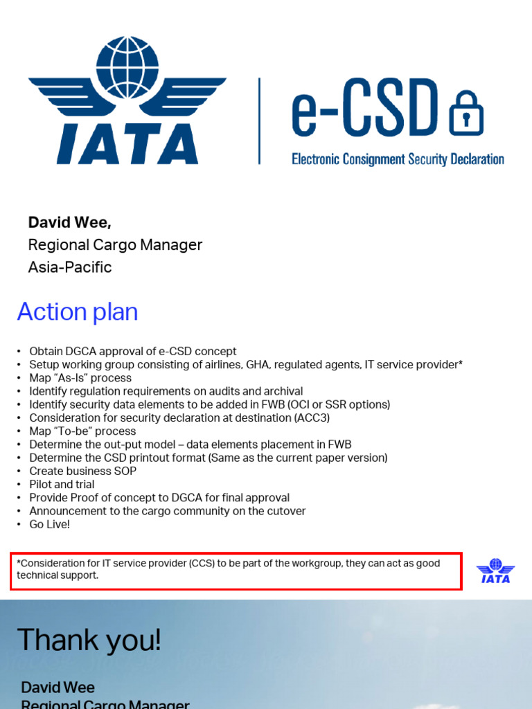 ID E-CSD Workshop (RA+Airline) | PDF