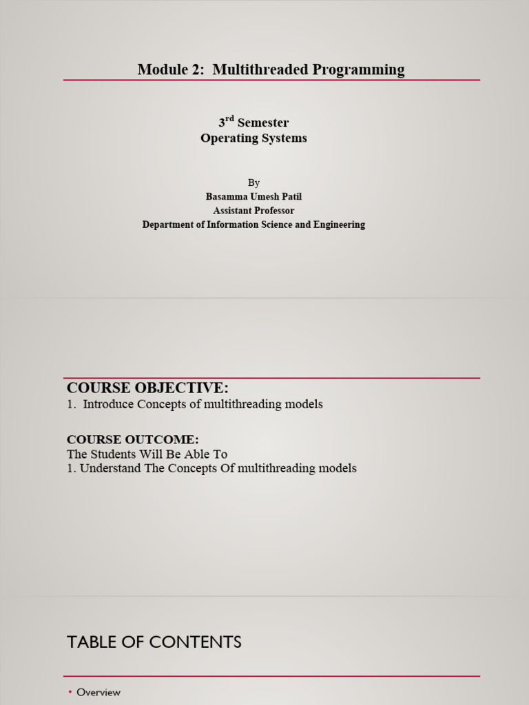 Os Module 1 Slides 2 Pdf Thread Computing Process Computing 1023