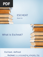 Escheat Proceeding | PDF | Intestacy | Inheritance
