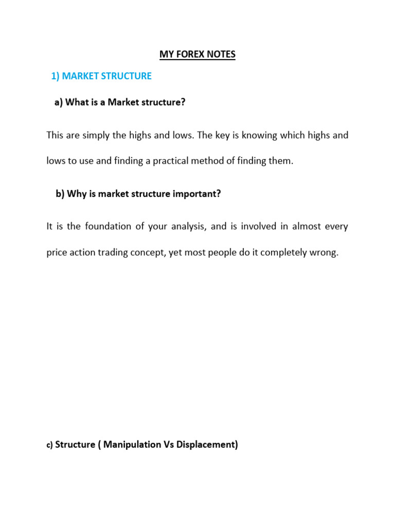 Forex Market Structure & Strategies | PDF | Market Trend | Market Liquidity