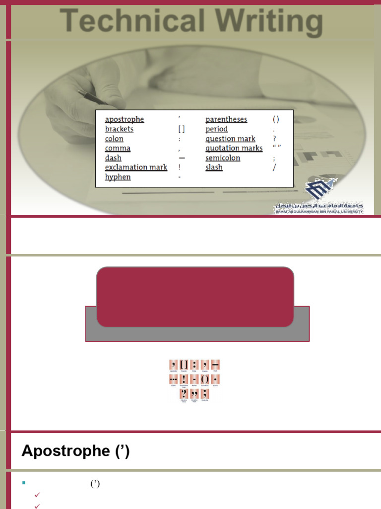 Lecture 6 - Technical Writing - Punctuation in Depth | PDF | Comma ...