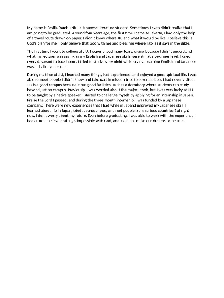 Short Testimony | PDF