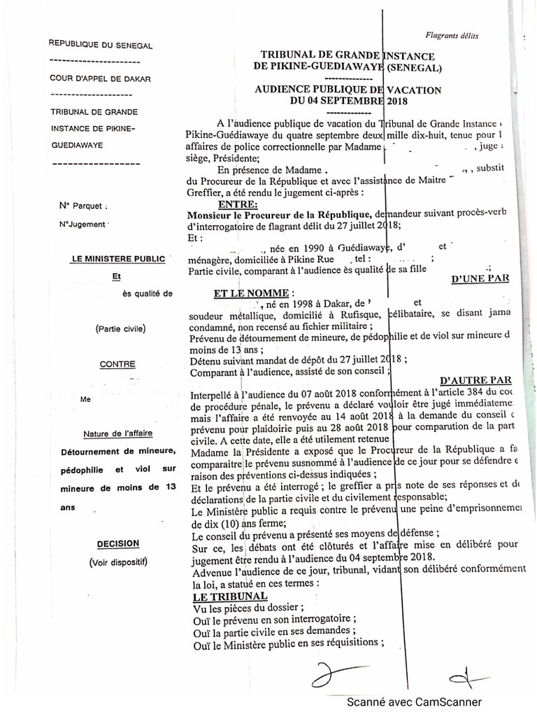 Détournement de Mineure Viol | PDF