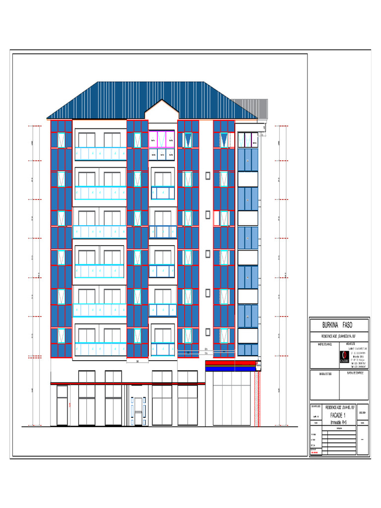 PLANS R+6 ......OUAHIGOUYA MAI 2023-Model.pdf..FACADE 1 | PDF