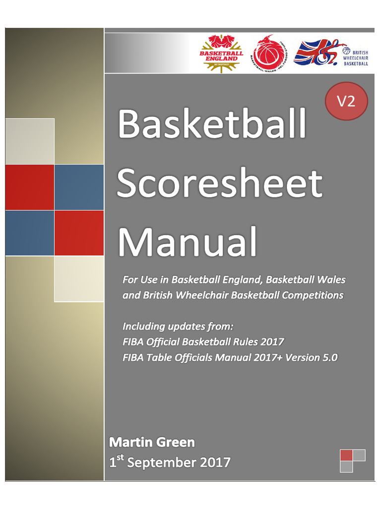 Basketball England Scoresheet Manual v2 | PDF | Ball Games | Sports ...