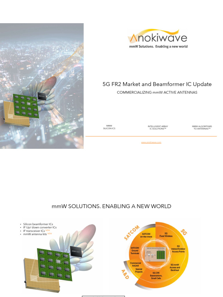 P11 - 5G FR2 Market and Beamformer IC Update - Anokiwave Alan Chang | PDF | Extremely High ...
