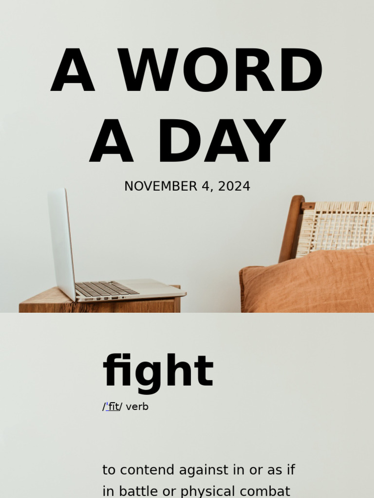 A Word A Day | PDF | Career & Growth