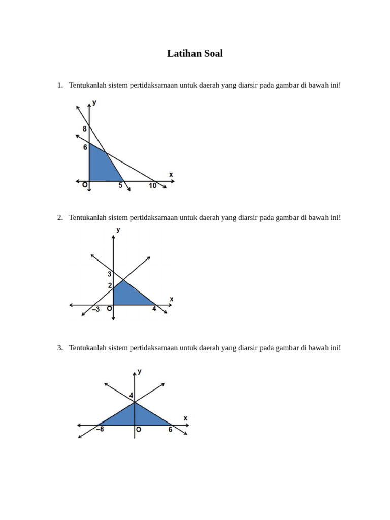 Latihan Soal grafik SPtLDV | PDF