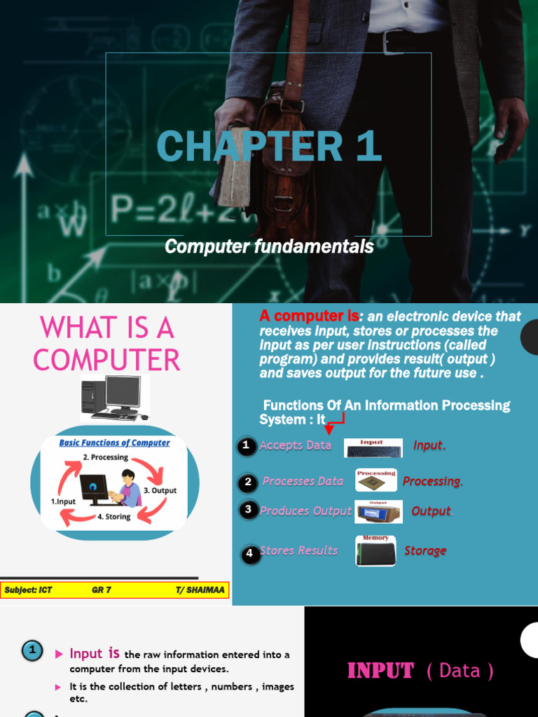 Grade 7 ICT: Computer Basics | PDF | Input/Output | Central Processing Unit