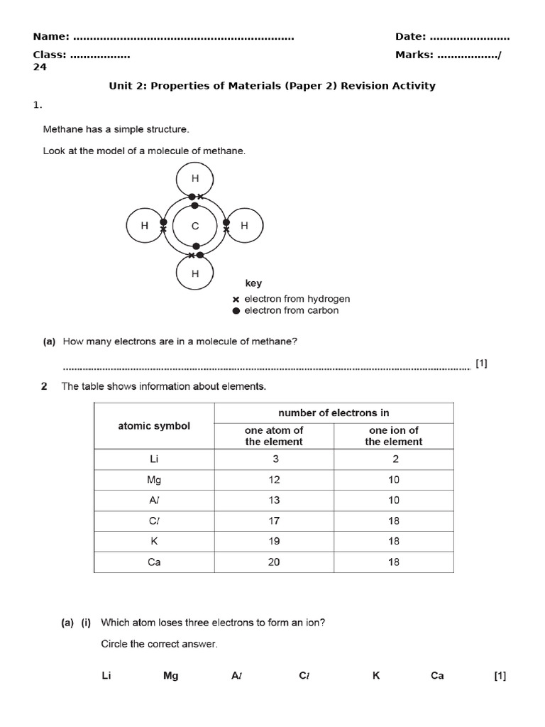 Unit 2 Revision Paper | PDF