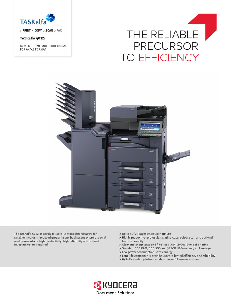 Datasheet TA-4012-I | PDF | Fax | Image Scanner