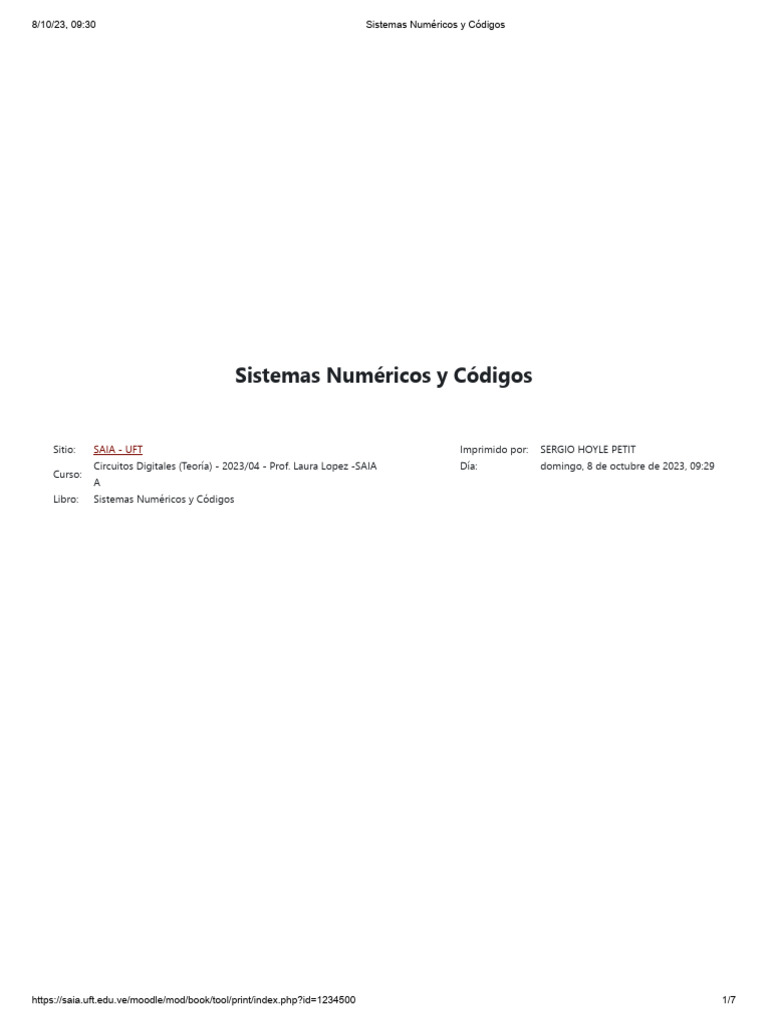 Sistemas Numéricos y Códigos | PDF | Decimal | Decimal codificado en ...