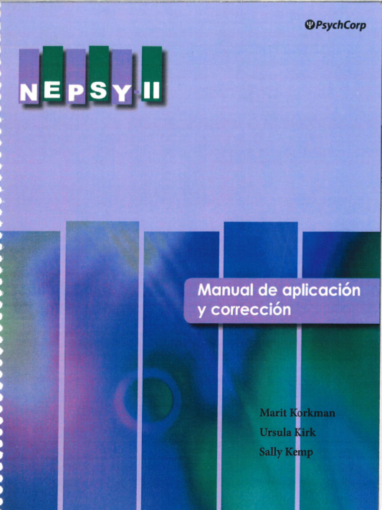 NEPSY II Manual de Aplicacion y Correccion | PDF