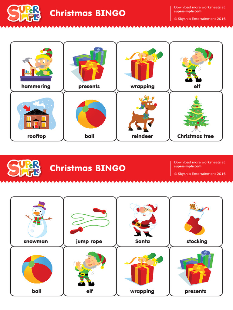 sss_christmas_bingo | PDF | Santa Claus | Christmas