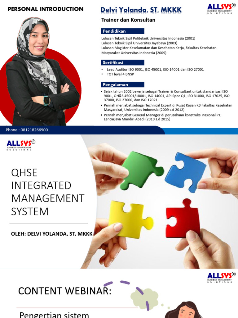 QHSE Inegrated MS | PDF | Karier & Perkembangan