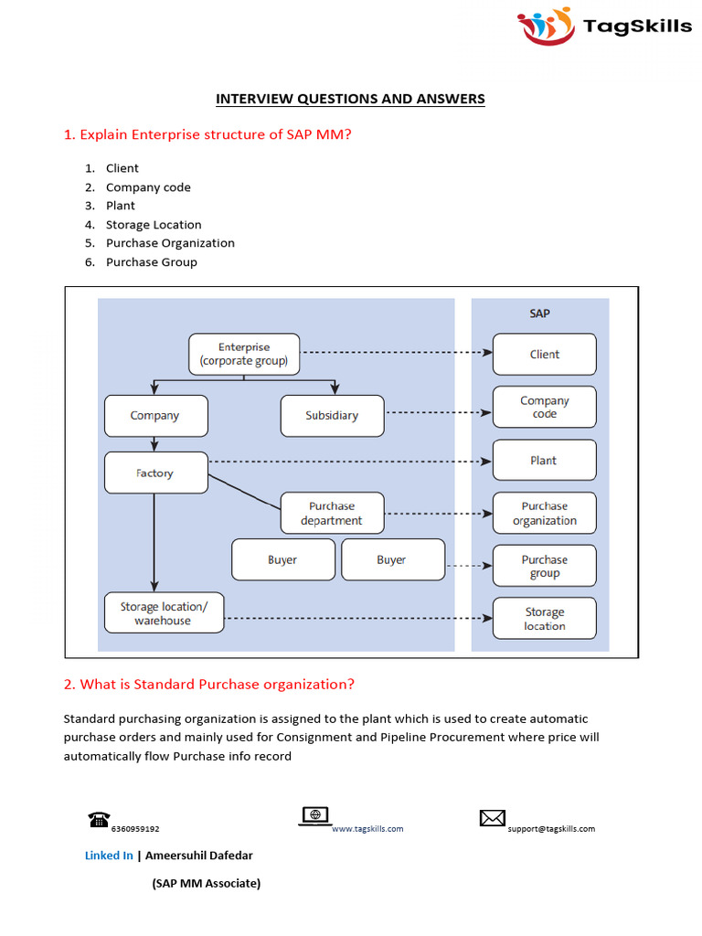 Sap MM Interview Questions | PDF | Pricing | Server (Computing)