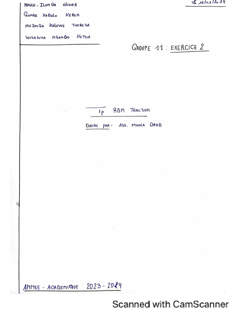 TP RDM Traction Groupe 11 | PDF