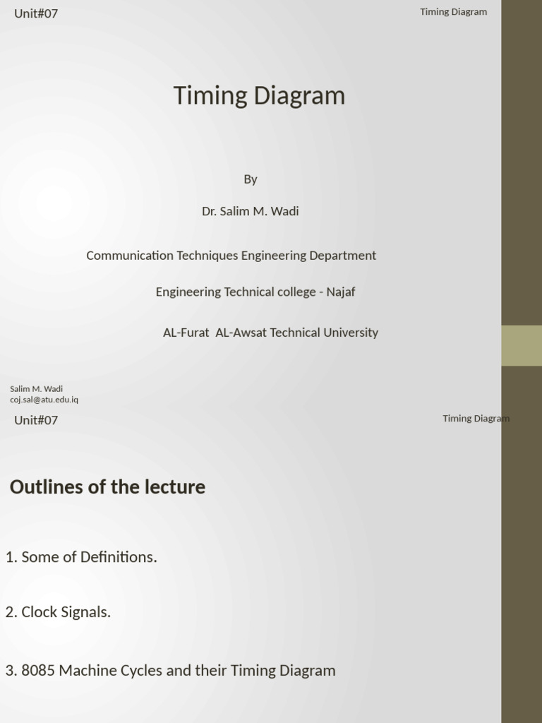 Unit 5 TIMING DIAGRAM | PDF | Central Processing Unit | Computer Engineering
