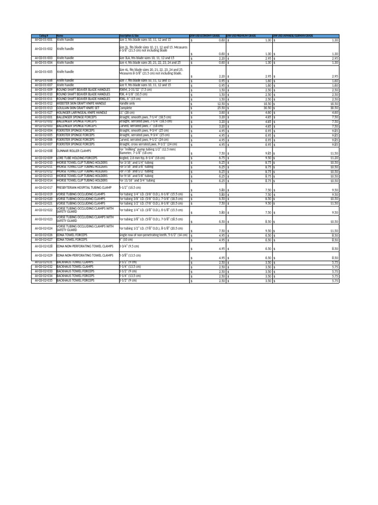 01 Acheron General Instruments Catalog Price List | PDF