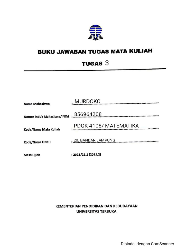 TMK 3 Matematika | PDF