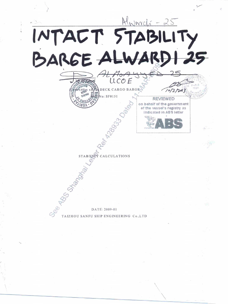 Stability Booklet UCO E | PDF