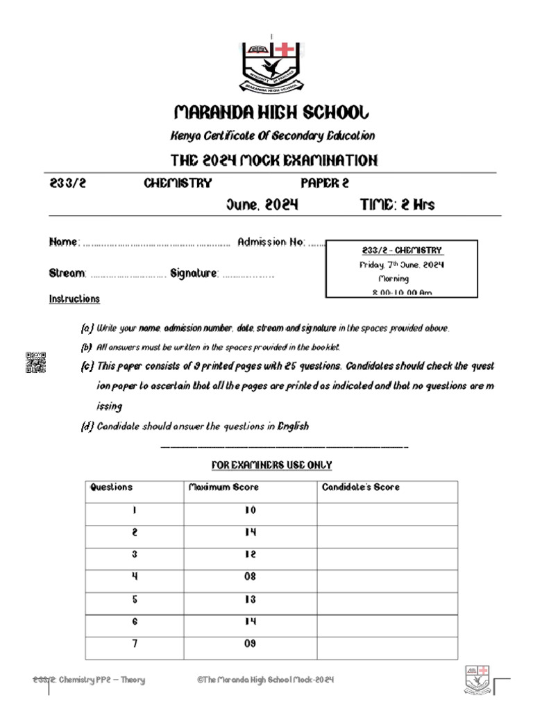 Chem Pp2 Qns - Phoenix | PDF