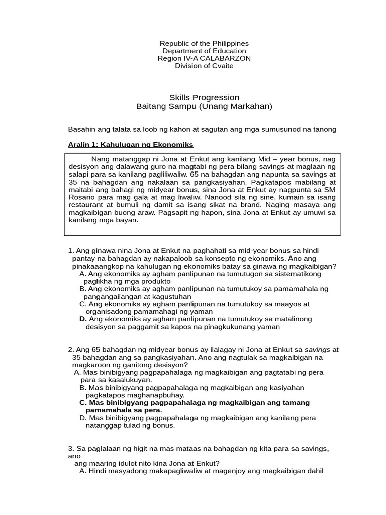 Skills Progression 1ST Grading | PDF