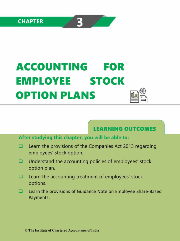 Chapter 3 Accounting For Employee Stock Option Plans | PDF