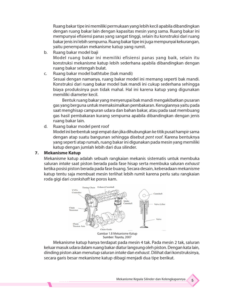 Mekanisme dan Tipe Ruang Bakar Mesin | PDF