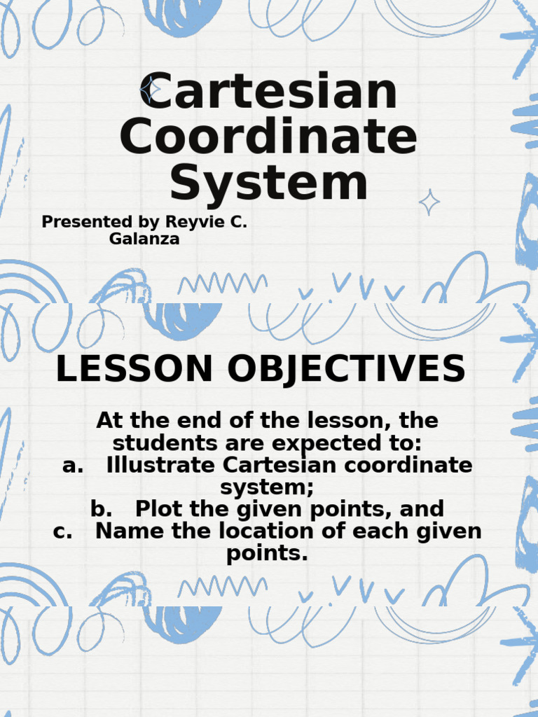 Blue Doodle Project Presentation | PDF | Cartesian Coordinate System ...