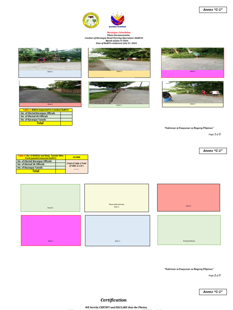 Road Clearing July 27, 2024 | PDF | Youth | Youth Organizations