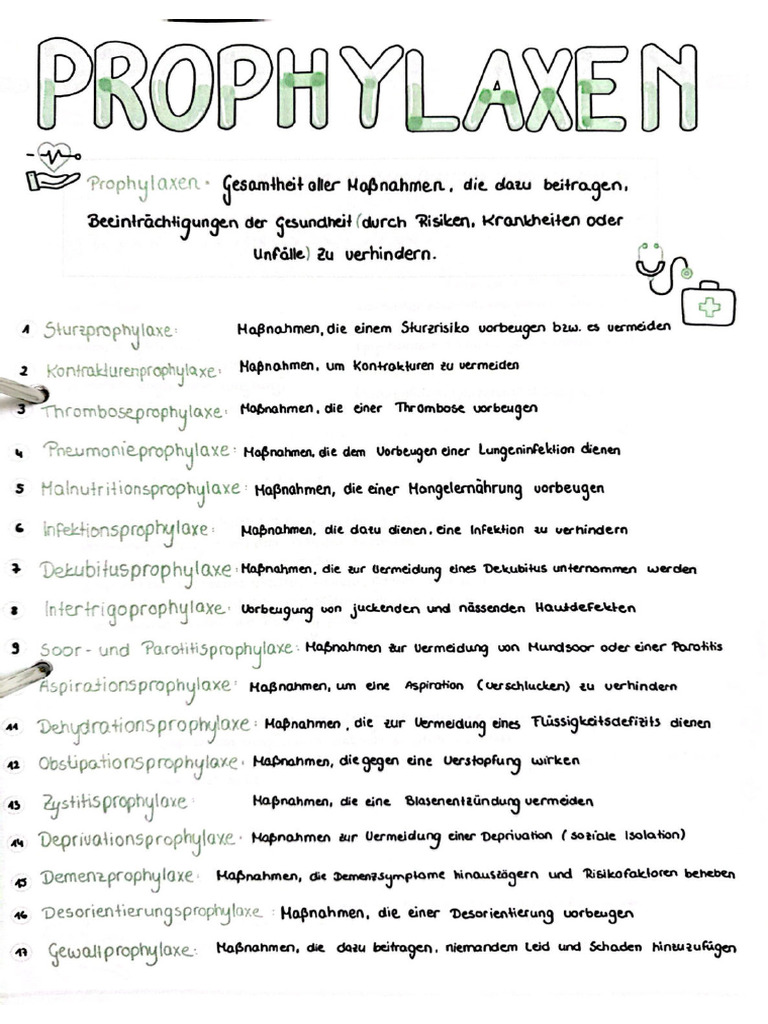 Prophylaxen (Alle) | PDF