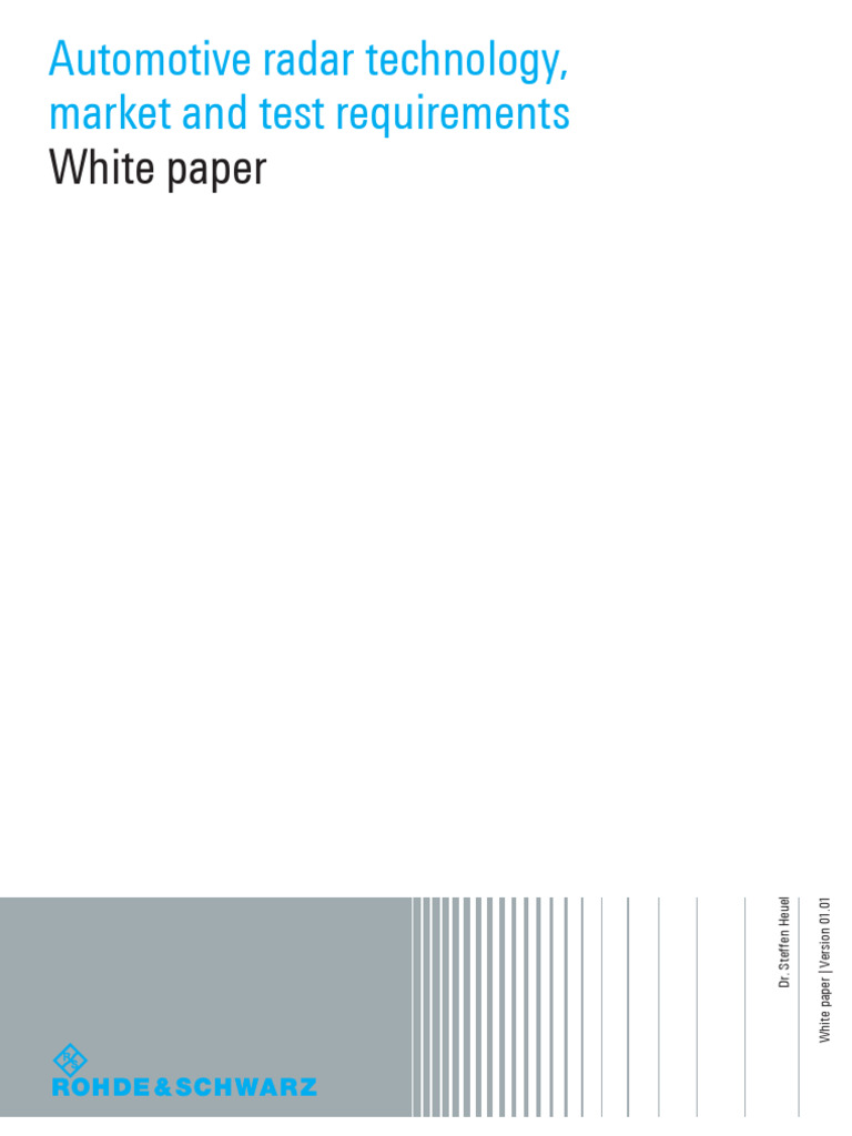 Automotive Radar: Trends & Testing | PDF | Radar | Antenna (Radio)