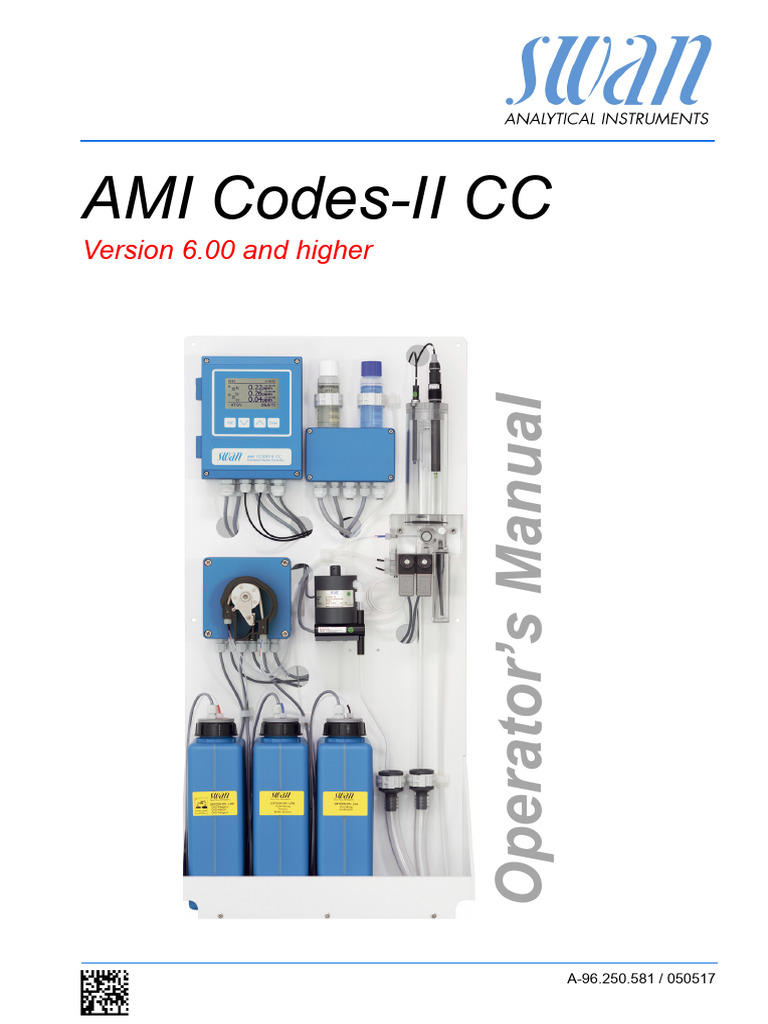 AMI Codes-II CC Operator Manual | PDF | Electrical Connector | Safety