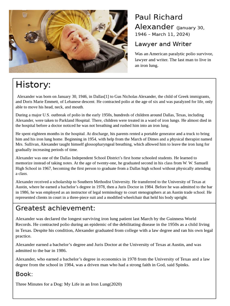 Paul Richard Alexander - Project Noble | PDF | Medicine