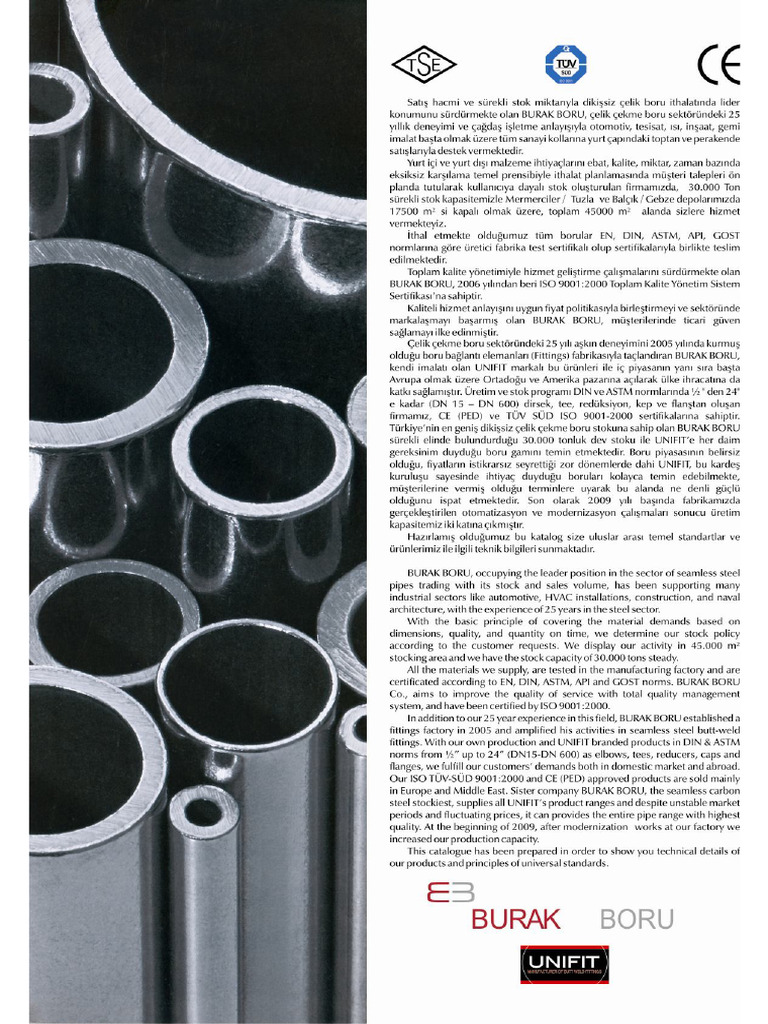 Burak Boru Pipes and Fittings | PDF