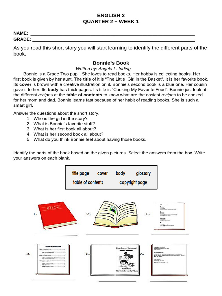 As You Read This Short Story You Will Start Learning To Identify The ...
