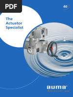 Auma Actuator Catalogue | PDF | Switch | Electric Motor