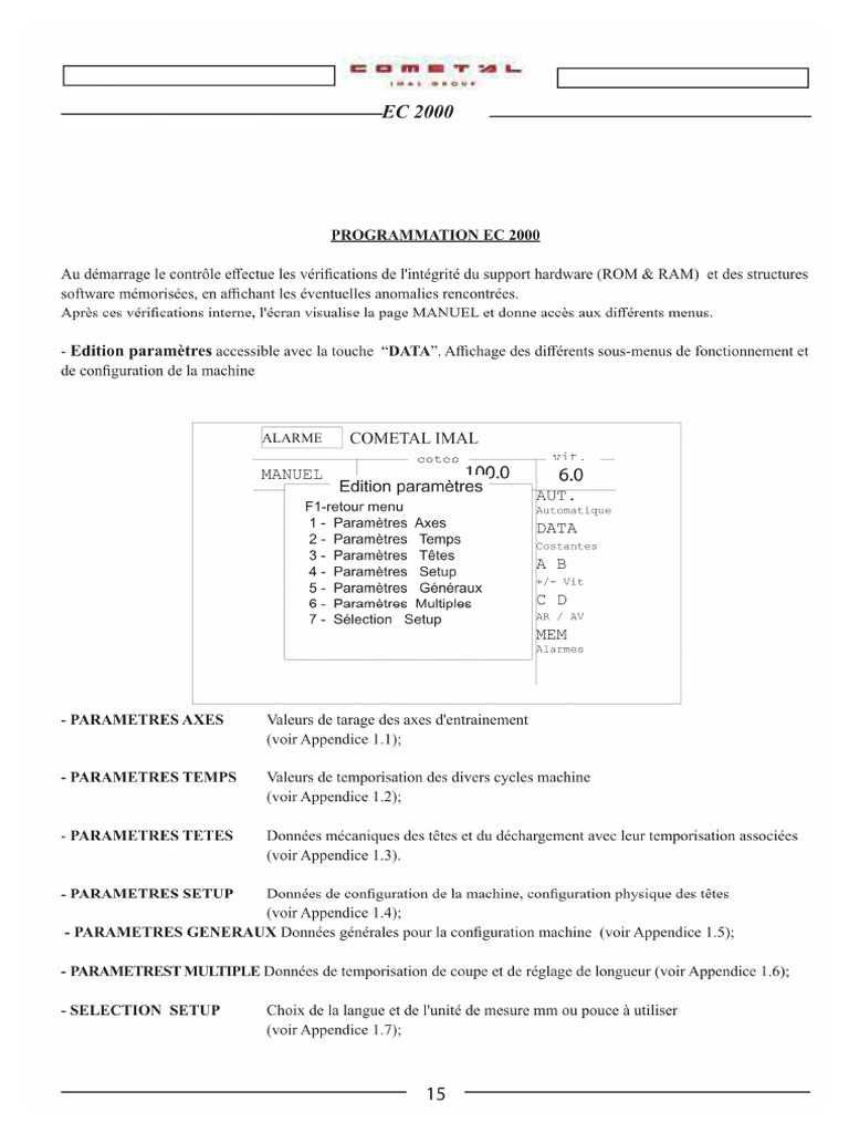Parametre Codeur | PDF