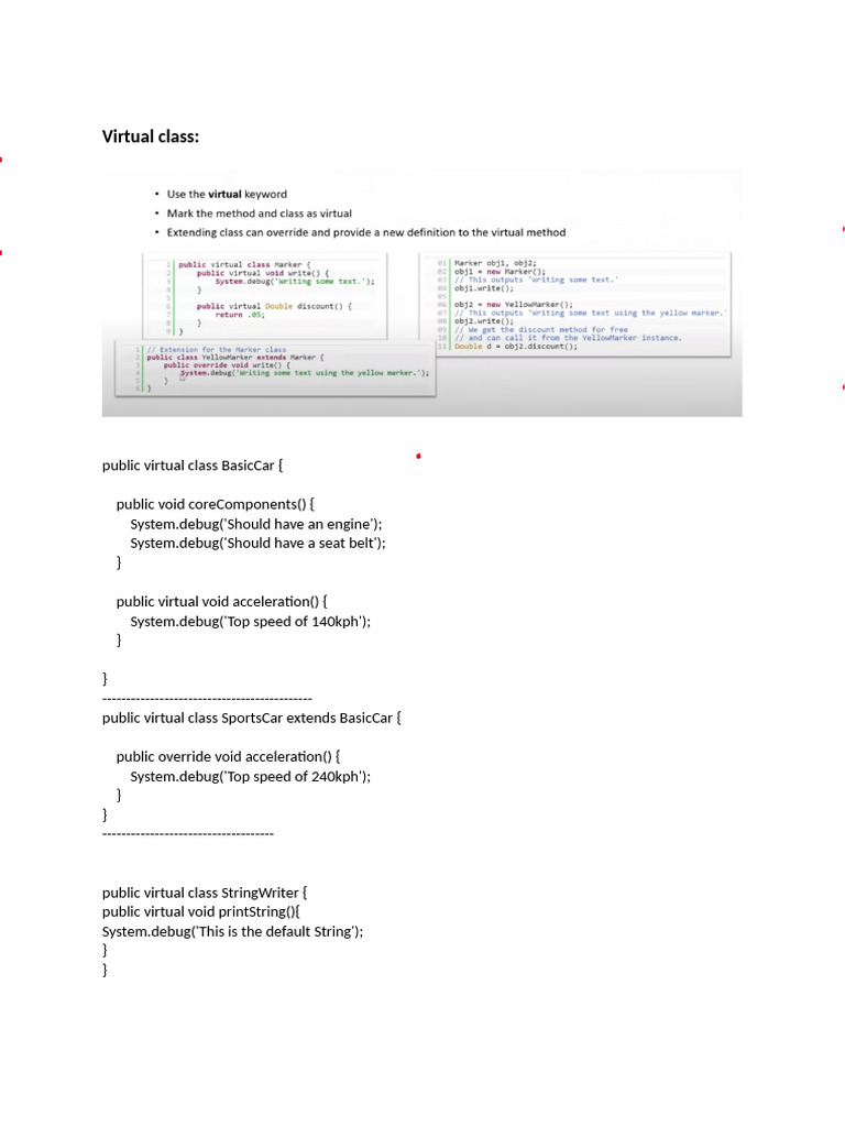 Virtual Class and Interface | PDF | Inheritance (Object Oriented ...