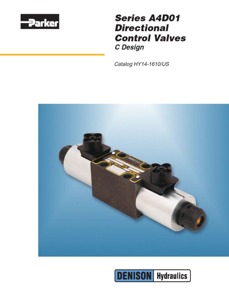 Cat HY14-1610 A4D01 DCV | PDF | Actuator | Valve